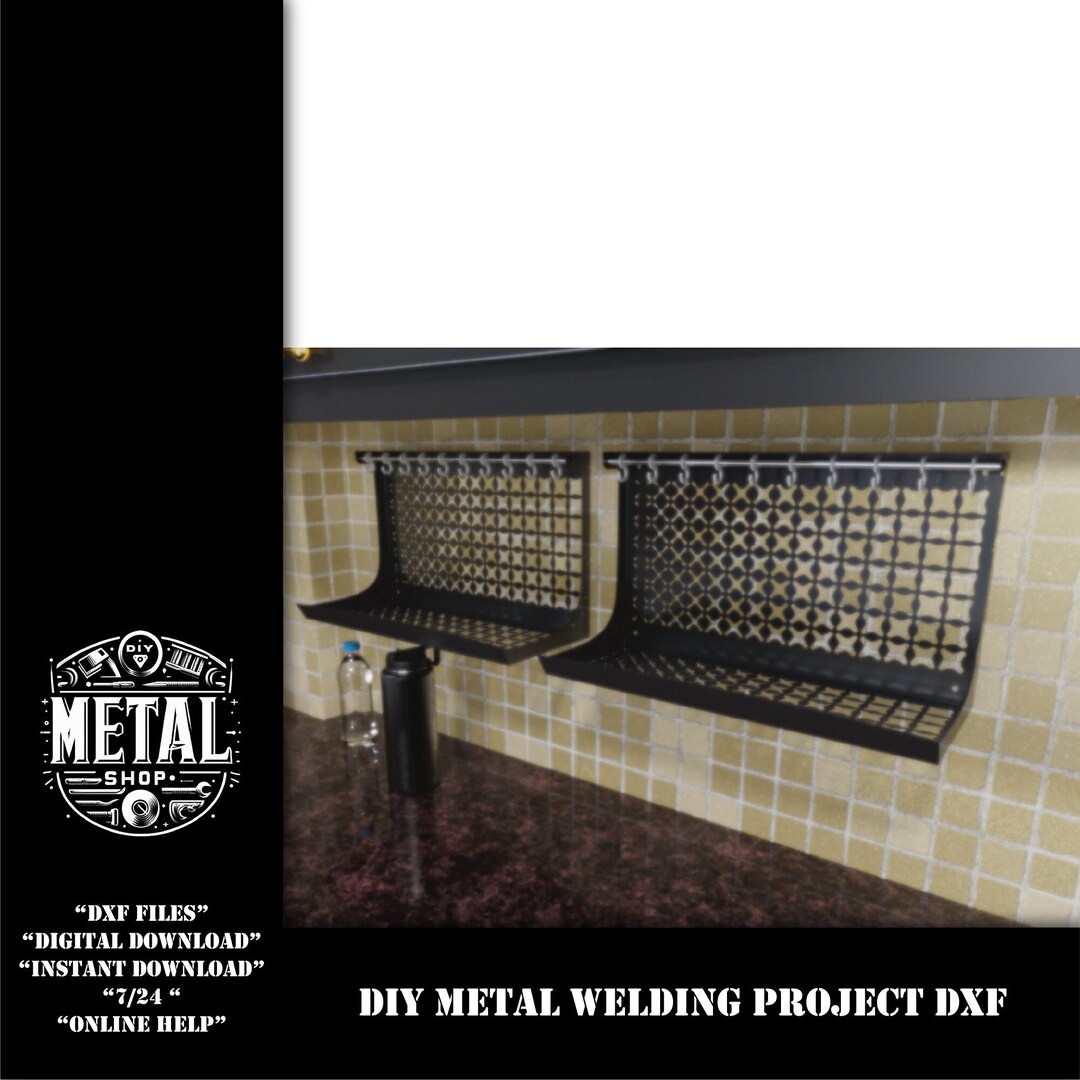 DIY Kitchen Shelf DXF Files: Metal Welding Project (digital Download ...