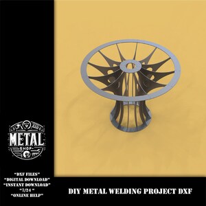 DIY Garden Table Welding Project: DXF Files for CNC Plasma Laser ...