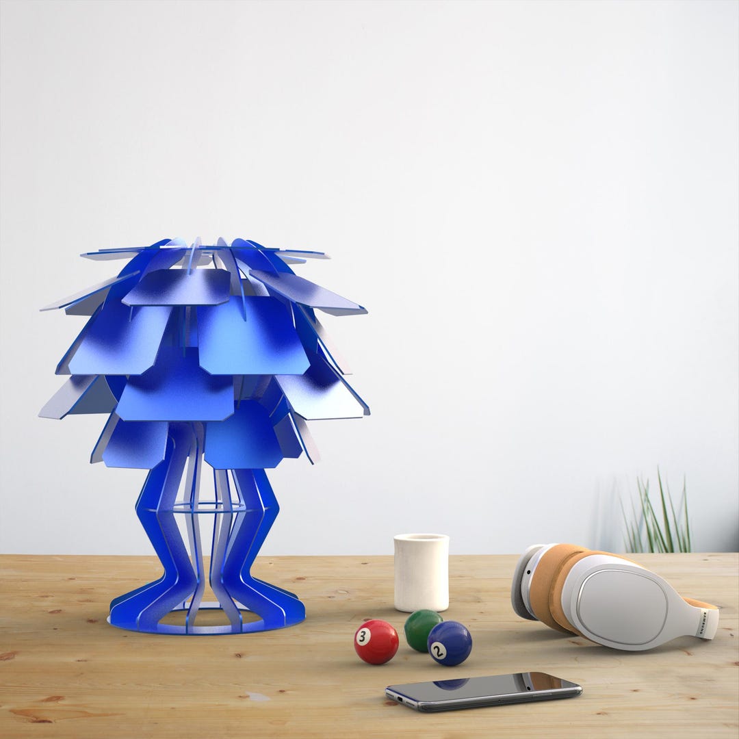 Edged Night Lamp Welding Project Plans Dxf Files, Diy Weld Kit, Welding ...