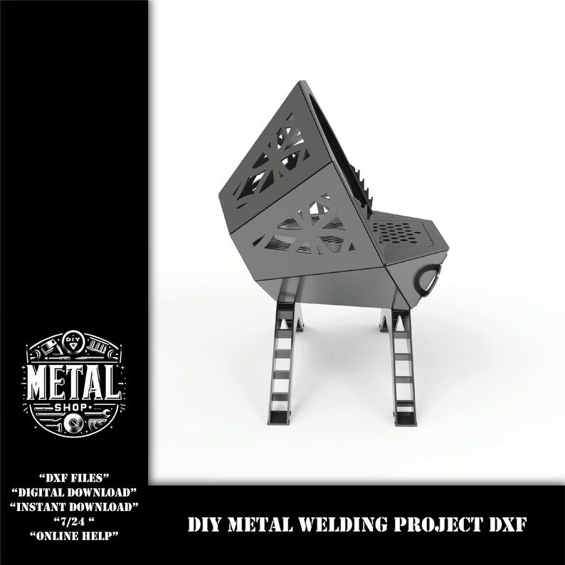 DIY Metal Barbeque Grill Firepit Welding Project Plans Dxf Bundle, Diy ...