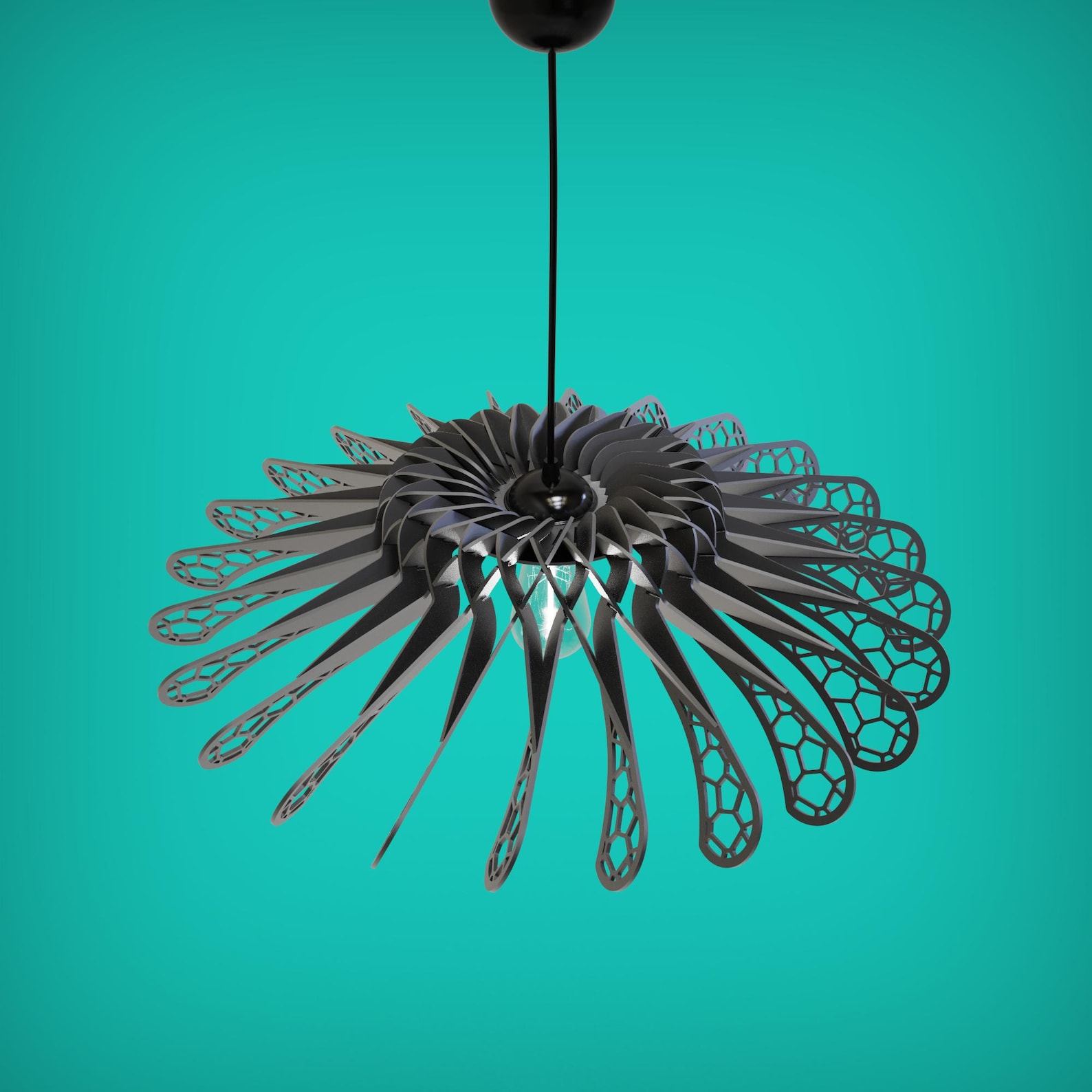 DIY Sheet Metal Fibonacci Lamp Shade Dxf Project Files, Welding Project ...