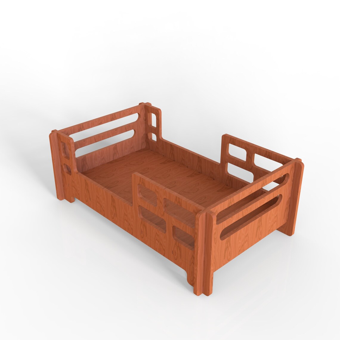 Diy Children Bed Wooden Svg Dxf Files for Router, 1 Inches Wooden ...