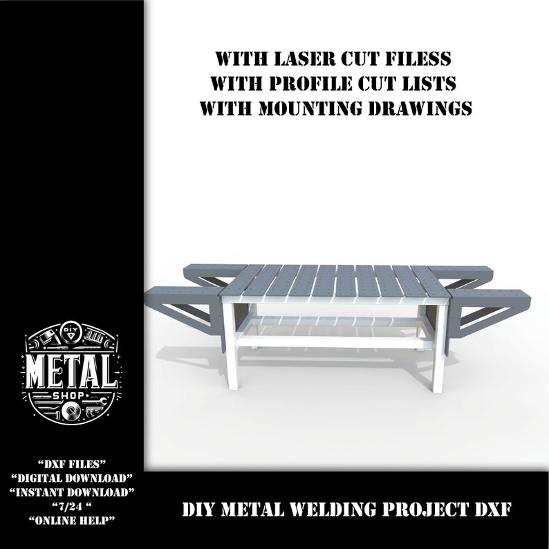 DIY Welding Table DXF Plans: Laser Cut Templates (digital Download) - Etsy