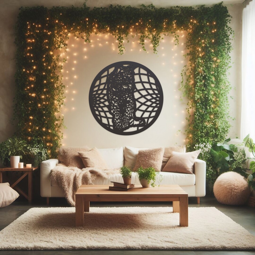 Leopards Wall Arts Decor Dxf File for Laser Cnc Cutting ,home Decor ...