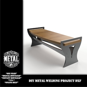 DIY Metal Bench Welding Project Plans Dxf Files, Diy Weld Kit, Welding ...