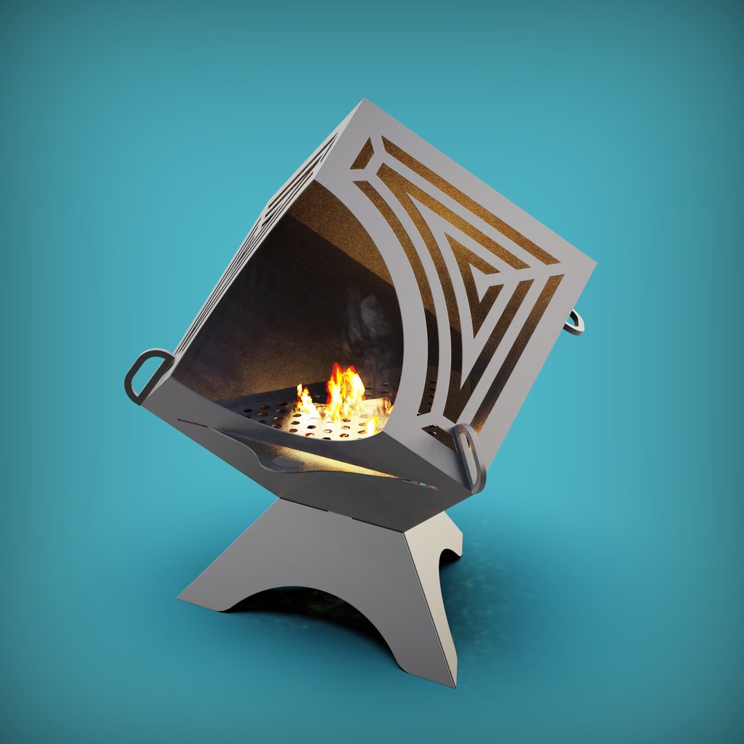 Cube BBQ With Grill Sheet Metal Dxf Cnc Cutting Files for Plasma or ...