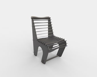 Dining Chair DXF File for Laser/plasma Cut - Etsy