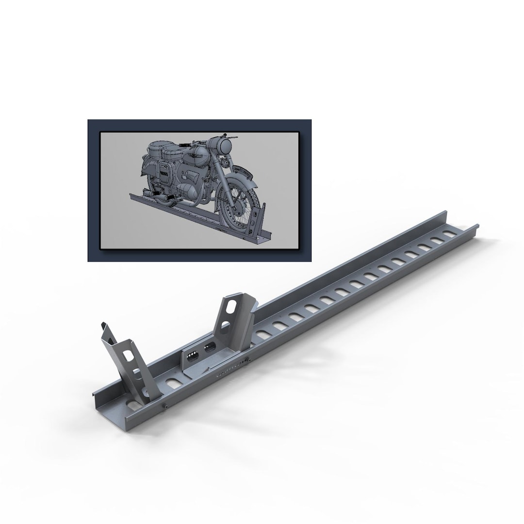 Adjustable Motorcycle Stand DXF Project Files: Collapsible Bike Stand ...