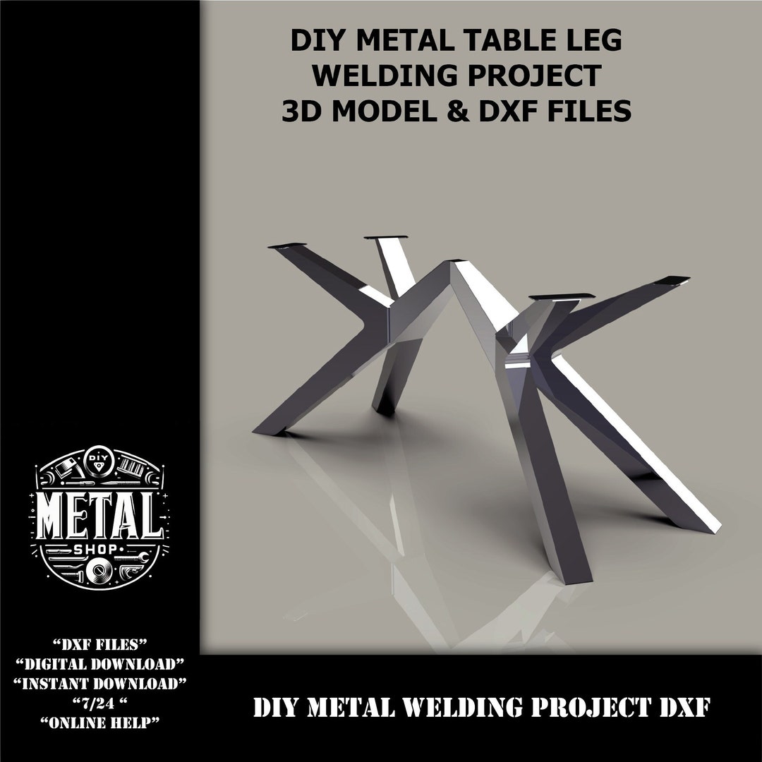 DIY Spider Table Leg CDR, DXF, Ai, Pdf, Svg Files for Plasma Cut and ...