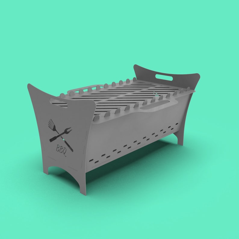 Bbq Grill Stove Dxf File for Plasma Lasercut, Firepit Dxf Burner, Fire ...