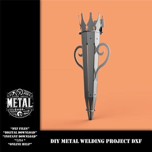 Diy Metal Wall Mount Torch Stand Sconce Dxf Files for Plasma Laser ...