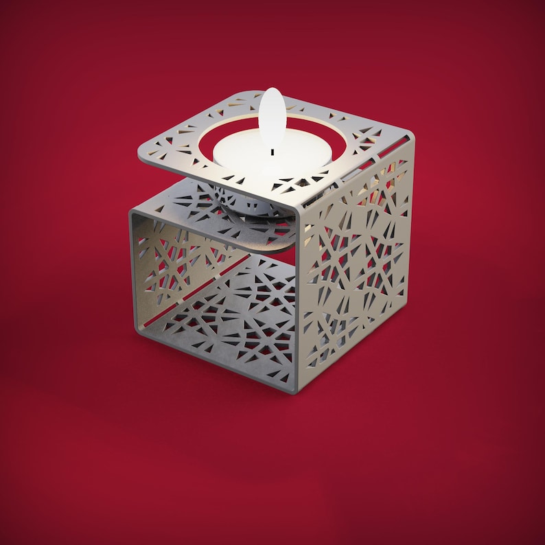Sheet Metal Dxf Tealight Holder V4, Simple Tealight Candle Stands for ...