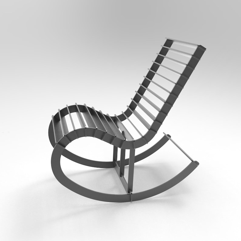 DIY Metal Rocker Chair DXF Welding Kit: CNC Cut Files (digital Download ...