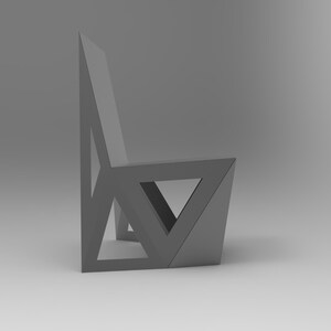 Polygonal Metal Welding Project Chair DXF - CNC File - Etsy