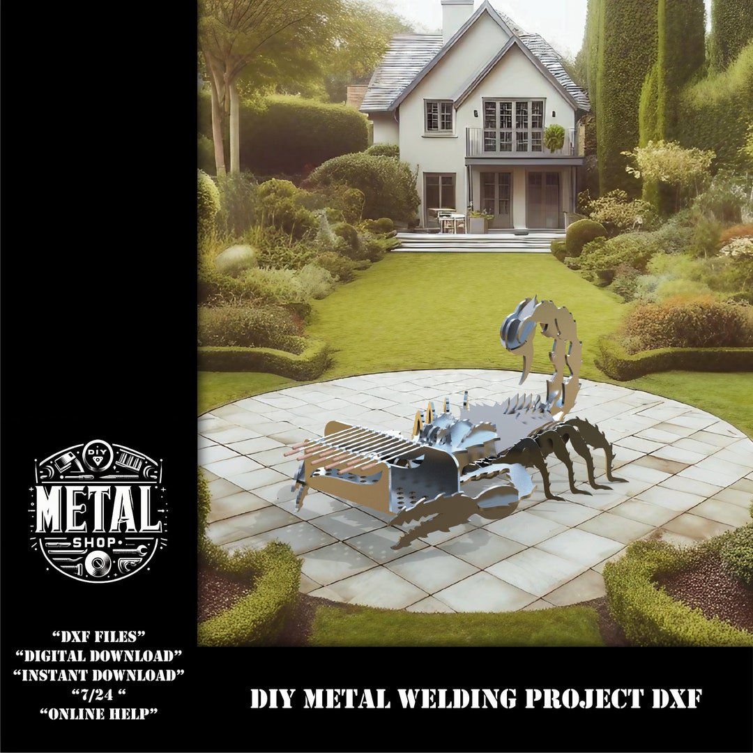 Scorpion Fire Pit BBQ: DIY Metal Welding DXF Files - Etsy