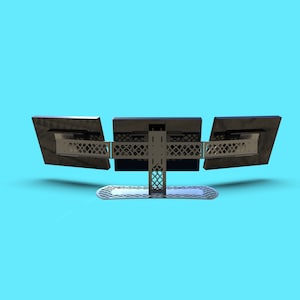 DIY Triple Monitor Stand DXF Files: Metal Welding Project Plans - Etsy