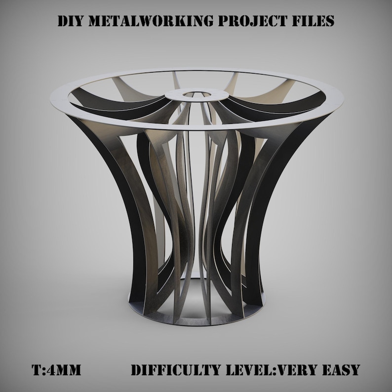 Garden Table V2 Welding Project Dxf Files for Plasma Lasercutting Cnc ...