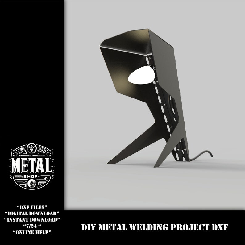 DIY Sheet Metal Desktop Lamp Welding Project Plans Dxf Files, Diy Weld ...