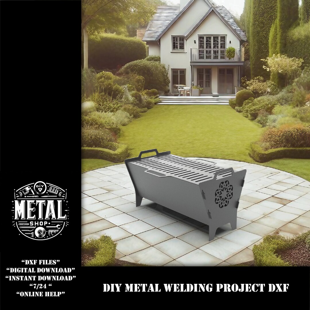 DXF Camping Firepit Grill , Diy Weld Kit, Welding Project , Diy Project ...
