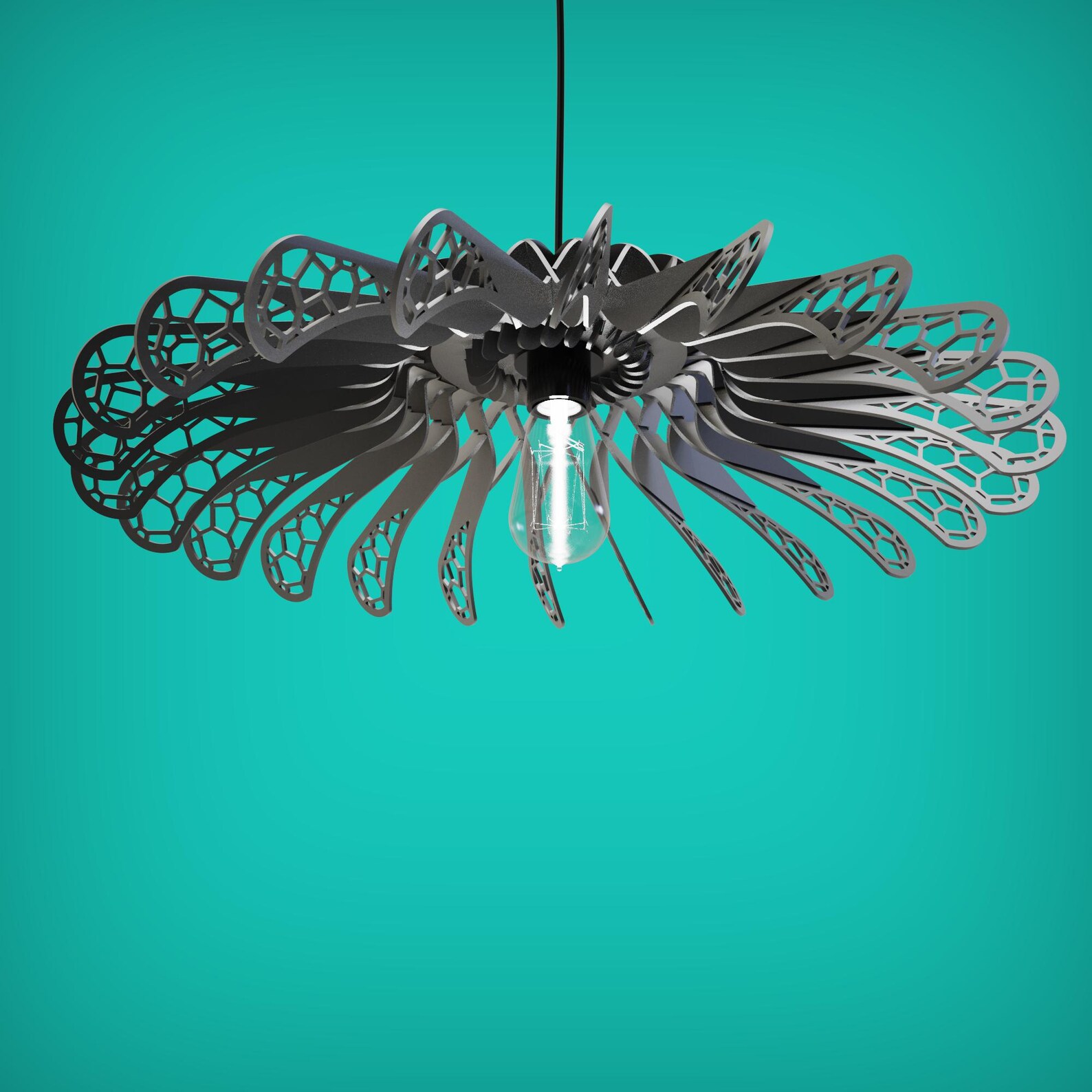 DIY Sheet Metal Fibonacci Lamp Shade Dxf Project Files, Welding Project ...