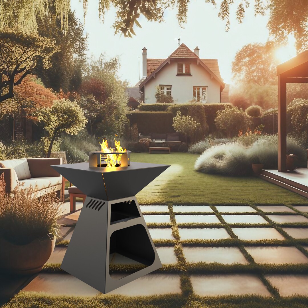 Square BBQ Grill Firepit DXF Plans: Lasercut & Plasma Cut Files - Etsy