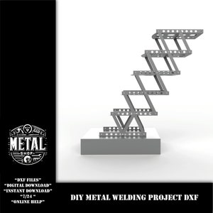 Foldable Multi Catalogue Stand Shelves Sheet Metal Dxf Files, A4 Multi ...