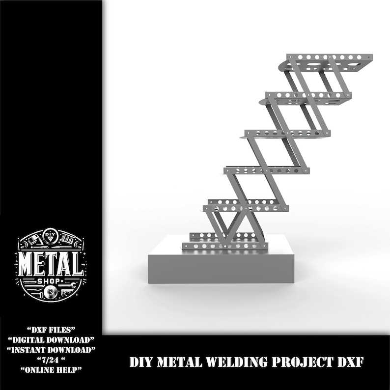 Foldable Multi Catalogue Stand Shelves Sheet Metal Dxf Files, A4 Multi ...