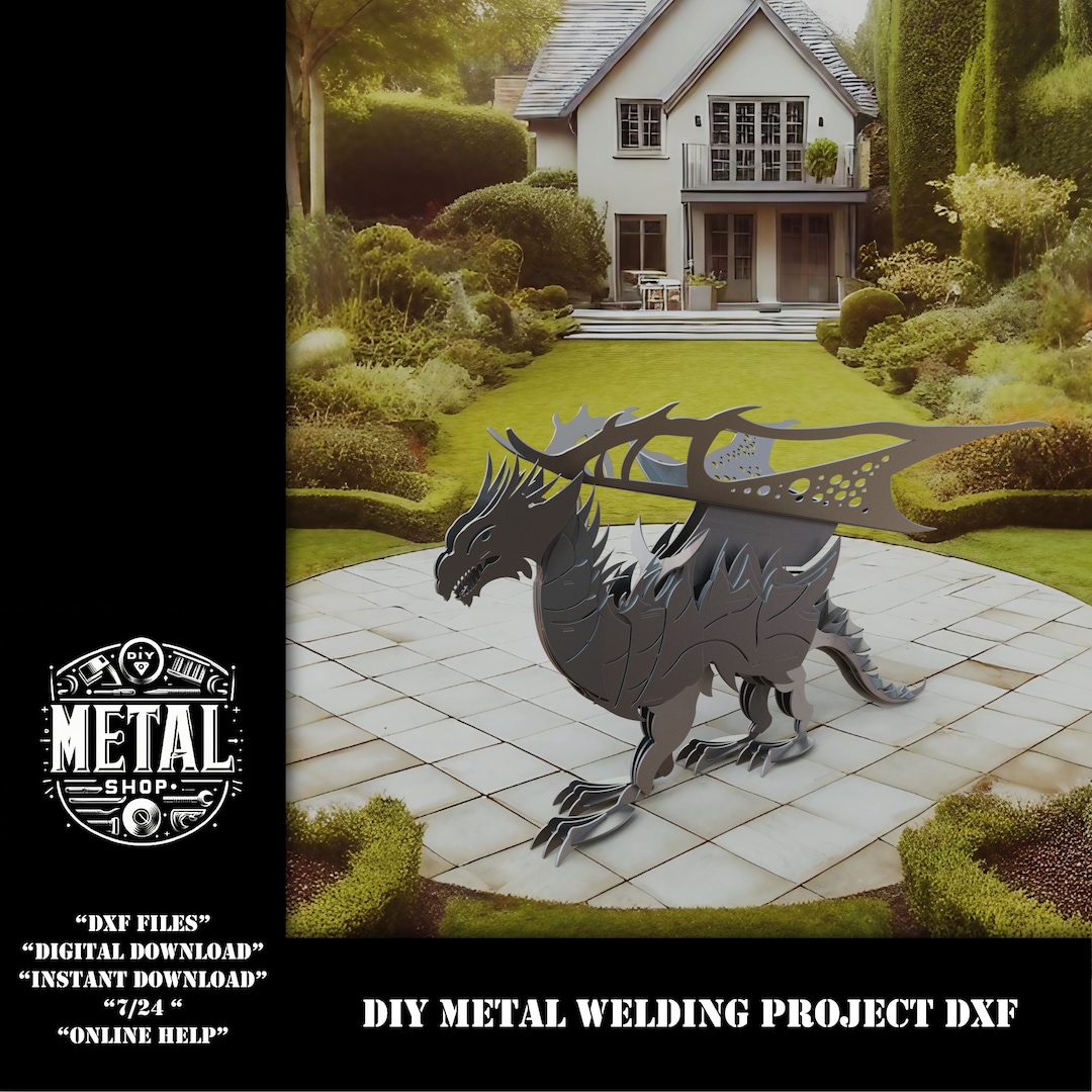 Dragon Fire Pit Project: DIY Metal Welding DXF (digital Download) - Etsy
