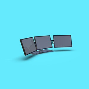 DIY Triple Monitor Stand DXF Files: Metal Welding Project Plans - Etsy