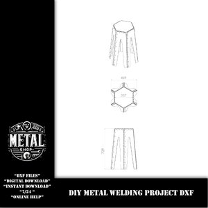 DIY Metal Stool Welding Project: DXF Files - Etsy