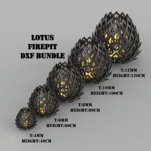 DIY LOTUS Firepit Bundle Welding Project Plans Dxf Bundle, Diy Weld Kit ...