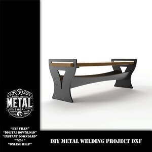 DIY Metal Bench Welding Project Plans (DXF Files) - Etsy