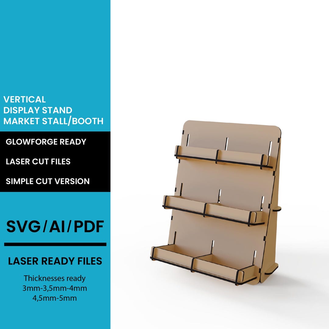 Mini Display Stand SVG: Laser Cut File, Glowforge Ready (digital ...
