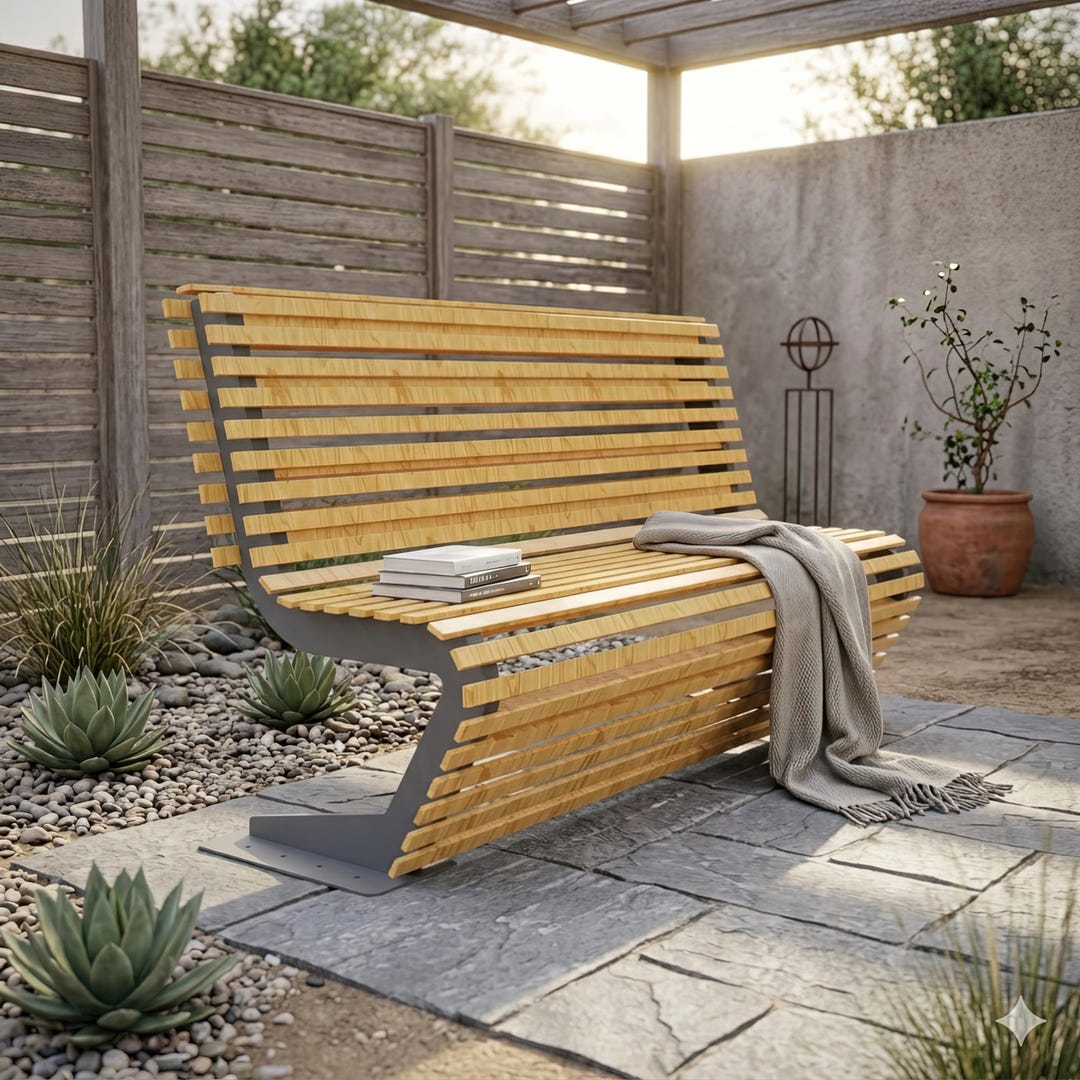 DIY Metal Bench Welding Project Plans: DXF Files - Etsy