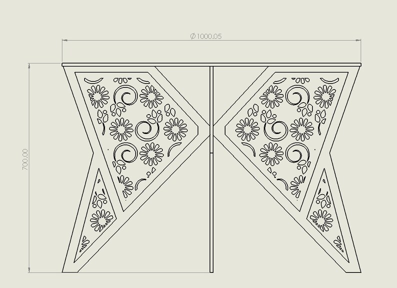Spider Table Leg DXF Files: CNC Plasma Laser Cut Welding Project ...