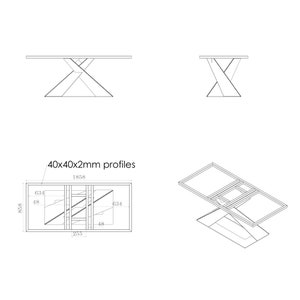 DIY Sheet Metal Table Welding Project, Dxf Ai Cdr Svg Pdf Files ...