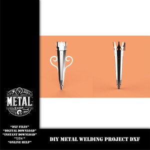 Diy Metal Wall Mount Torch Stand Sconce Dxf Files for Plasma Laser ...