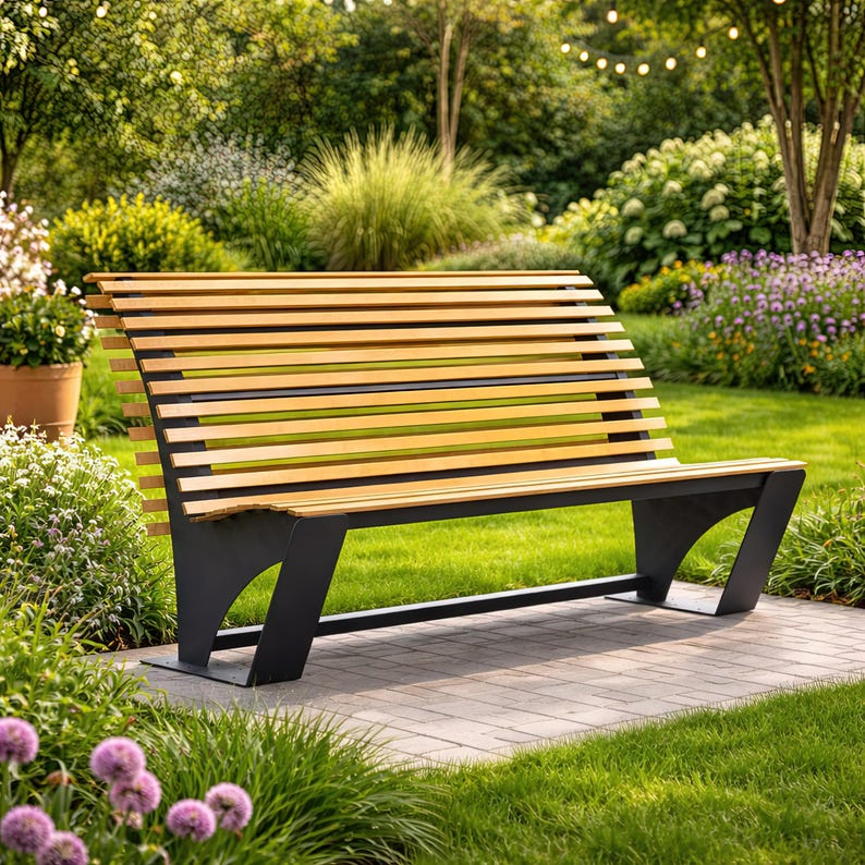 DIY Metal Bench Welding Plans: Garden Bench Project (DXF Files) - Etsy