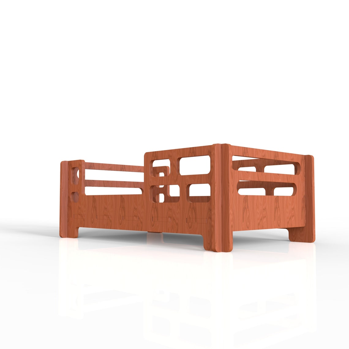 Diy Children Bed Wooden Svg Dxf Files for Router, 1 Inches Wooden ...