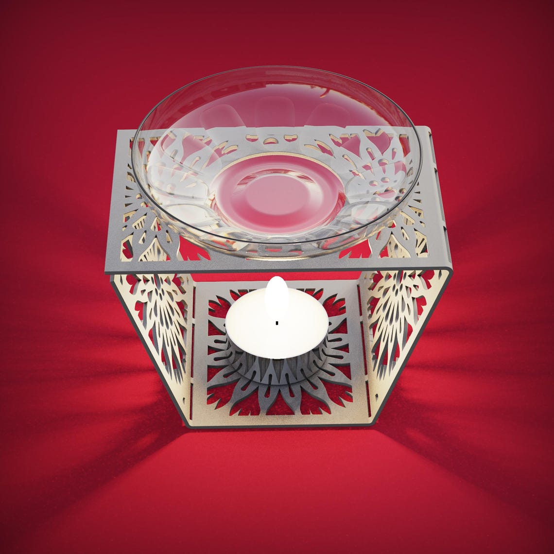 Sheet Metal Dxf Tealight Holder V1, Simple Tealight Candle Stands for ...