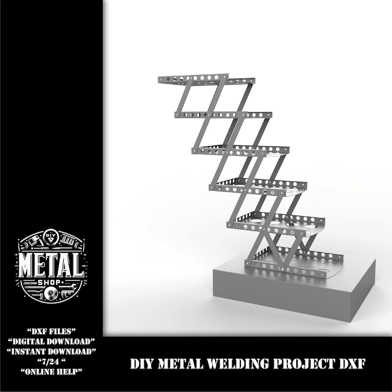 Foldable Multi Catalogue Stand Shelves Sheet Metal Dxf Files, A4 Multi ...