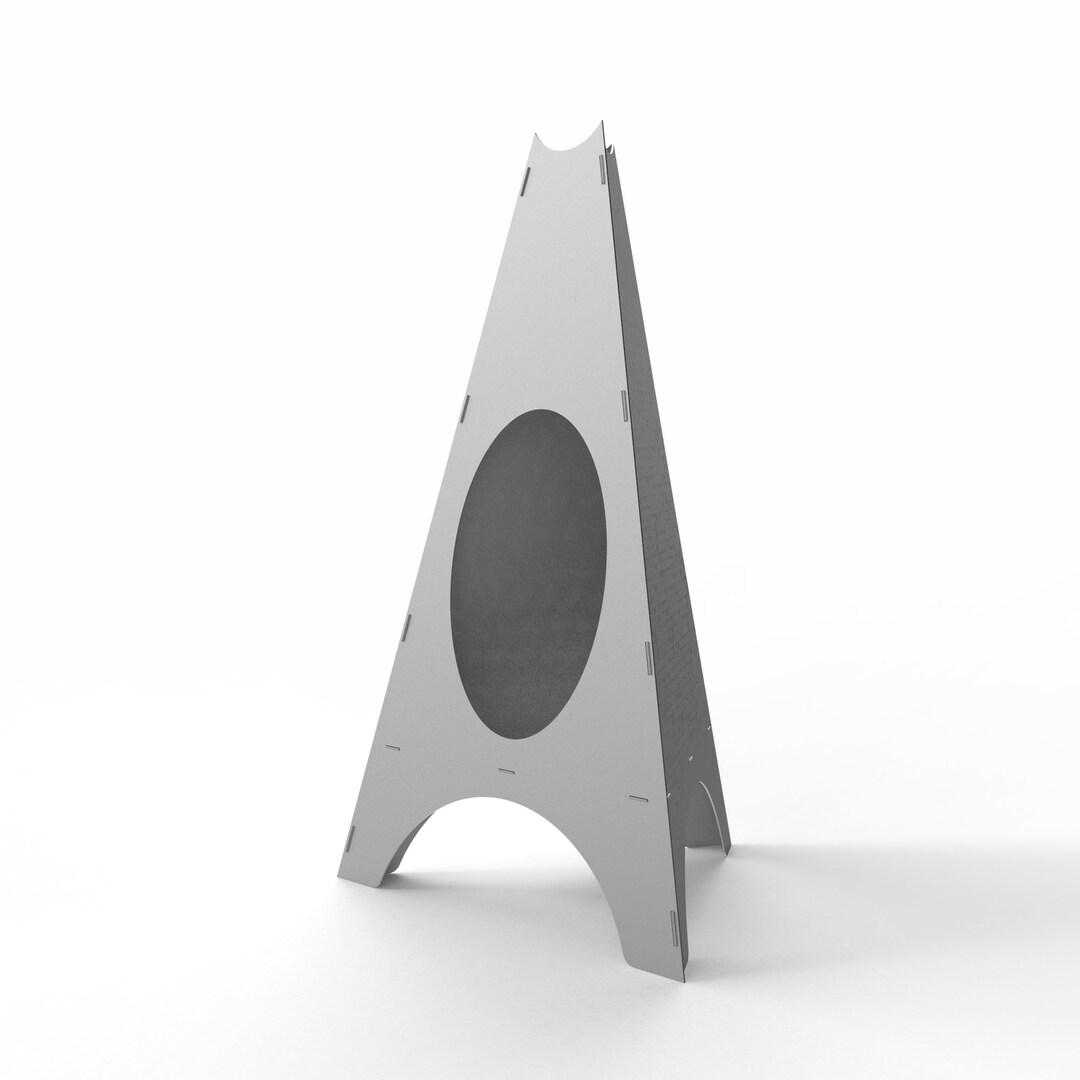 Triangle Rocket Stove DXF File: Folding Camping Burner (plasma/laser ...