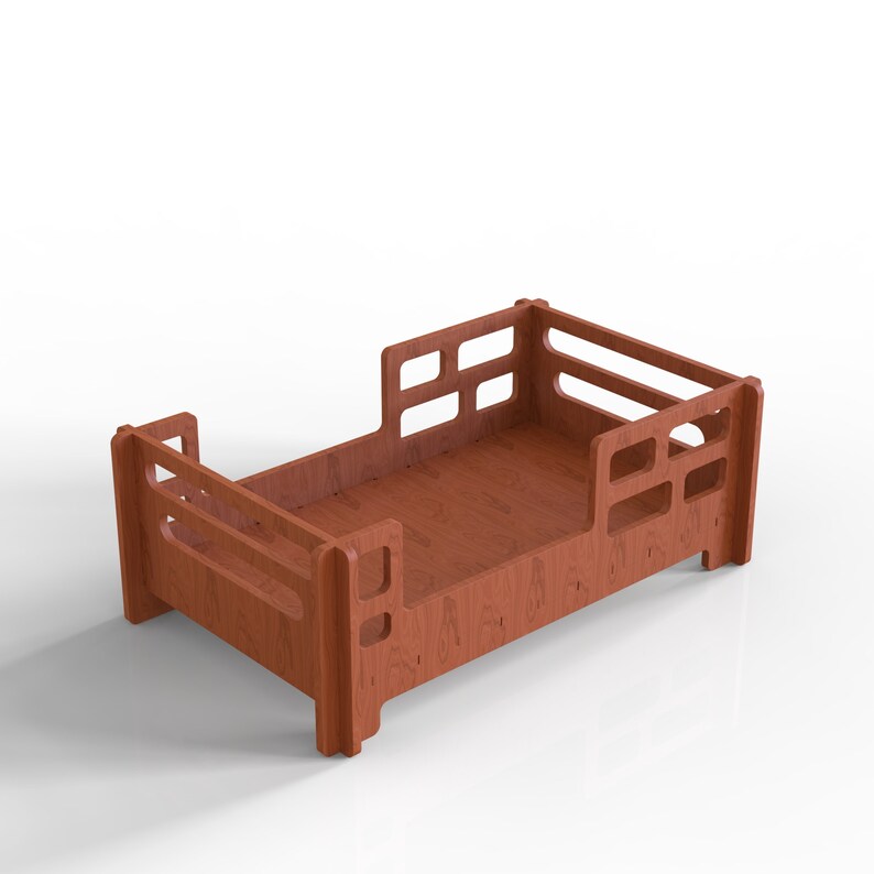 Diy Children Bed Wooden Svg Dxf Files for Router, 1 Inches Wooden ...