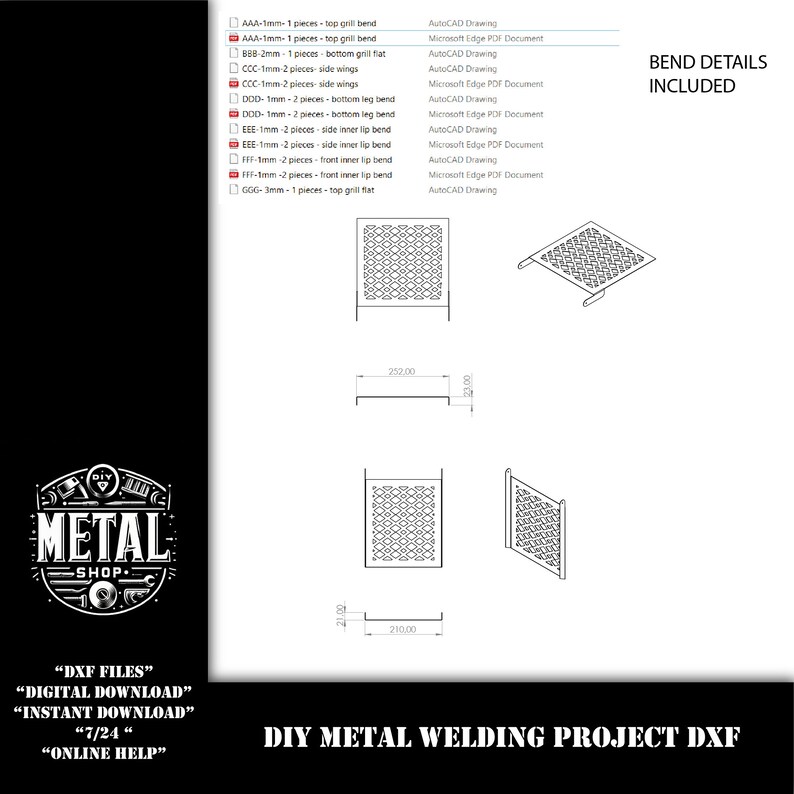 DIY Collapsible Barbeque Grill Project Plans Dxf Files Diy - Etsy