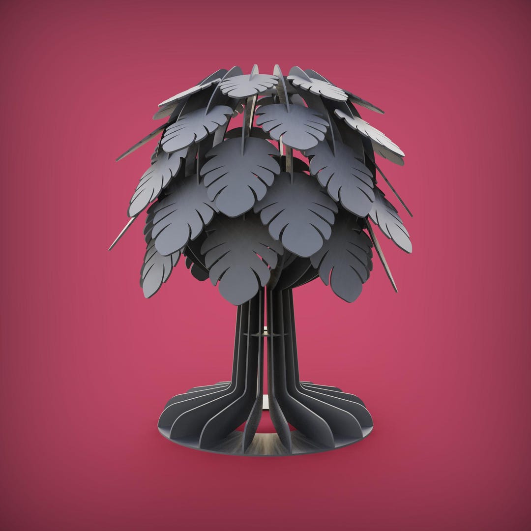 Metal Palm Leaf Lamp Welding Project Plans: DIY DXF Files - Etsy