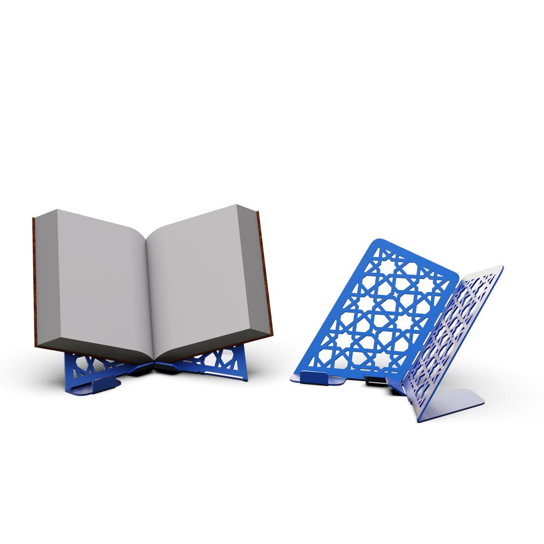 Bundle 3 in 1 Dxf Metal Book Stand Files, Self Bend Hand Bend Book Dock ...