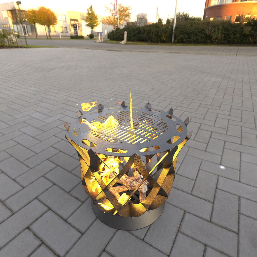 New Original Tulip Parametric Firepit Design Lasercut and Plasma Dxf ...