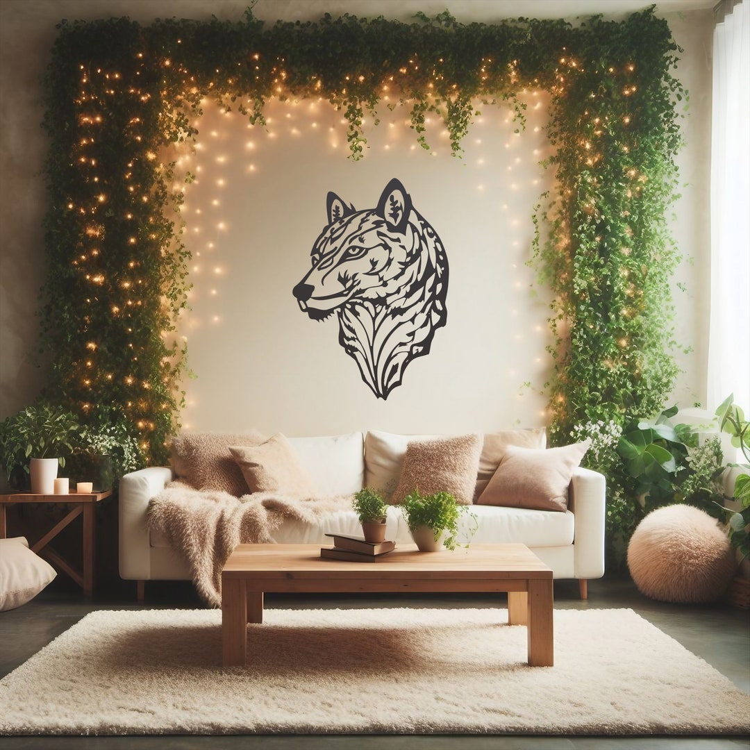 Wolf Wall Art Decor Dxf File for Laser Cnc Cutting ,home Decor, Plasma ...