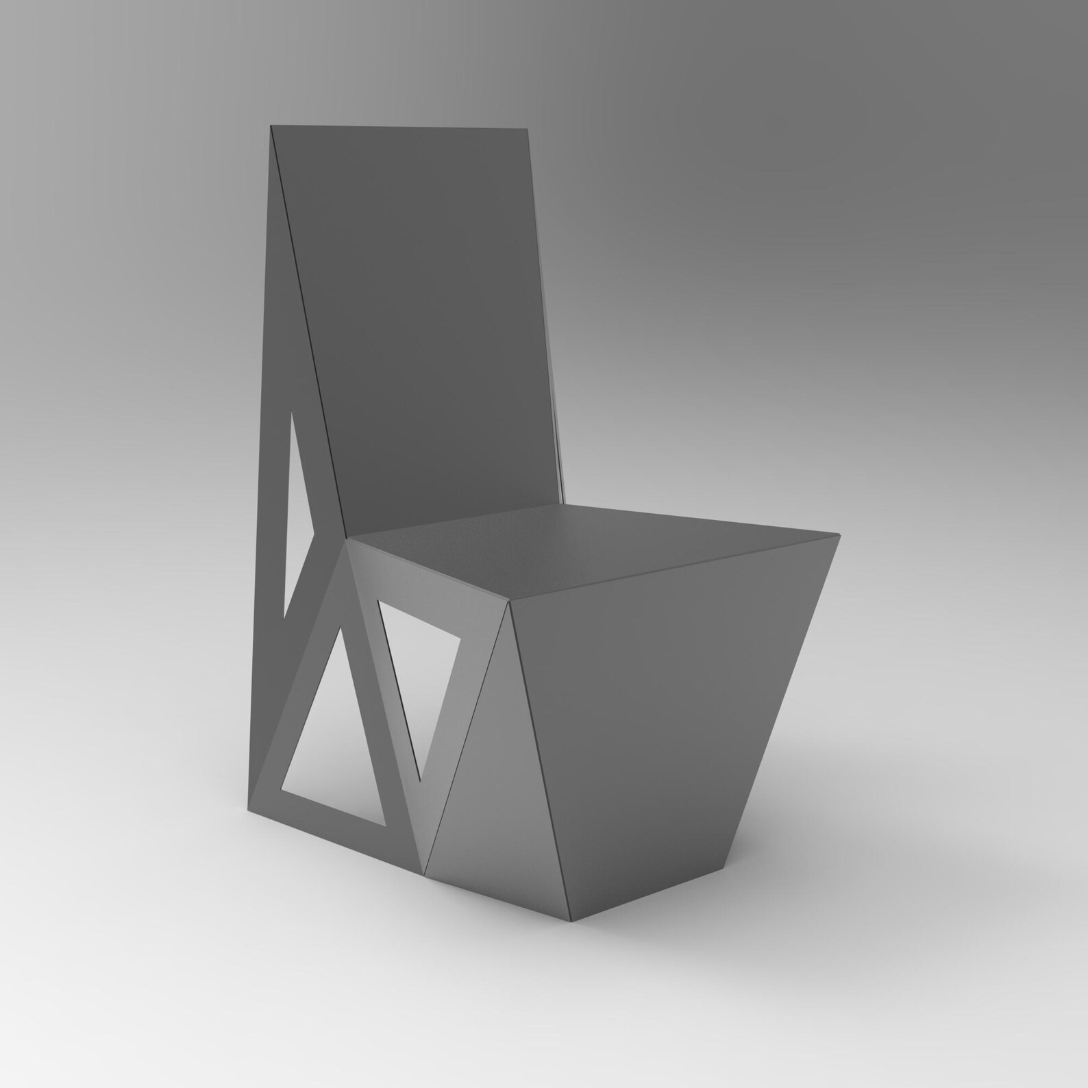 Polygonal Metal Welding Project Chair DXF - CNC File - Etsy