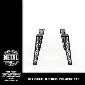 DIY Metal Table Leg Dxf File for Plasma Laser Cnc, Narrow & Wide Type ...